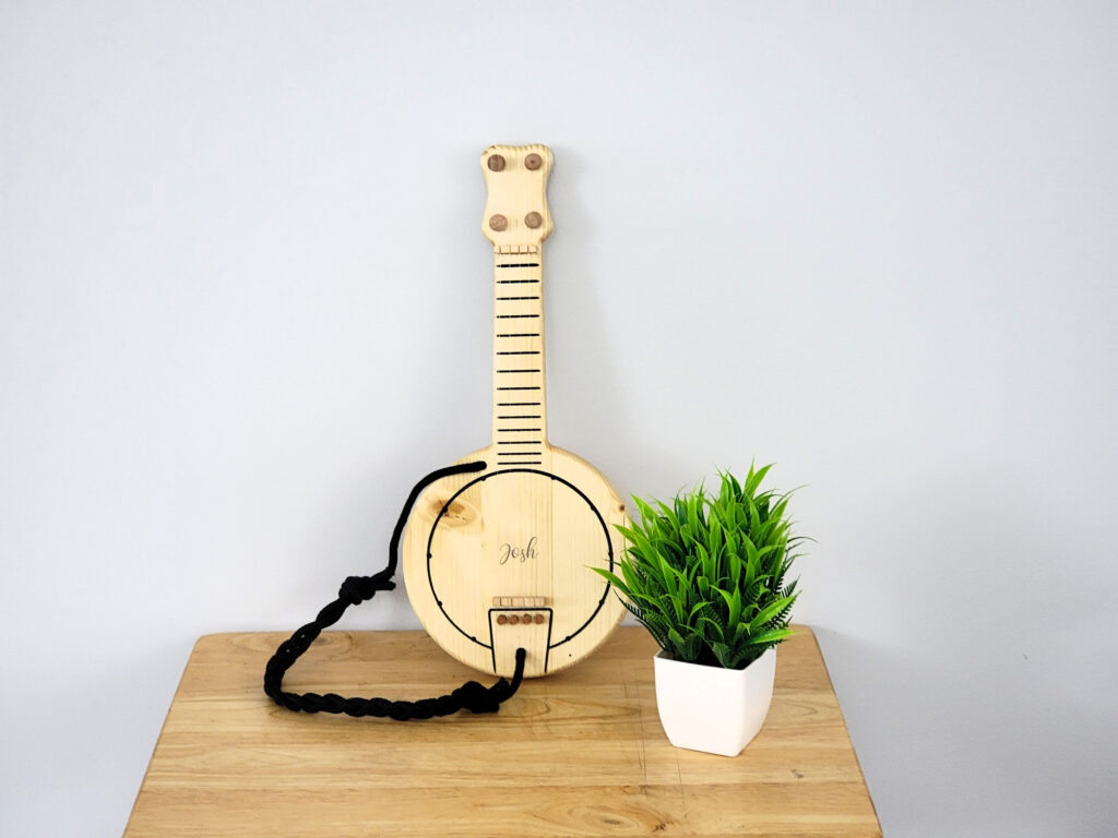 Sensory Toy Banjo with Strings for Imaginative Play - Handcrafted ...