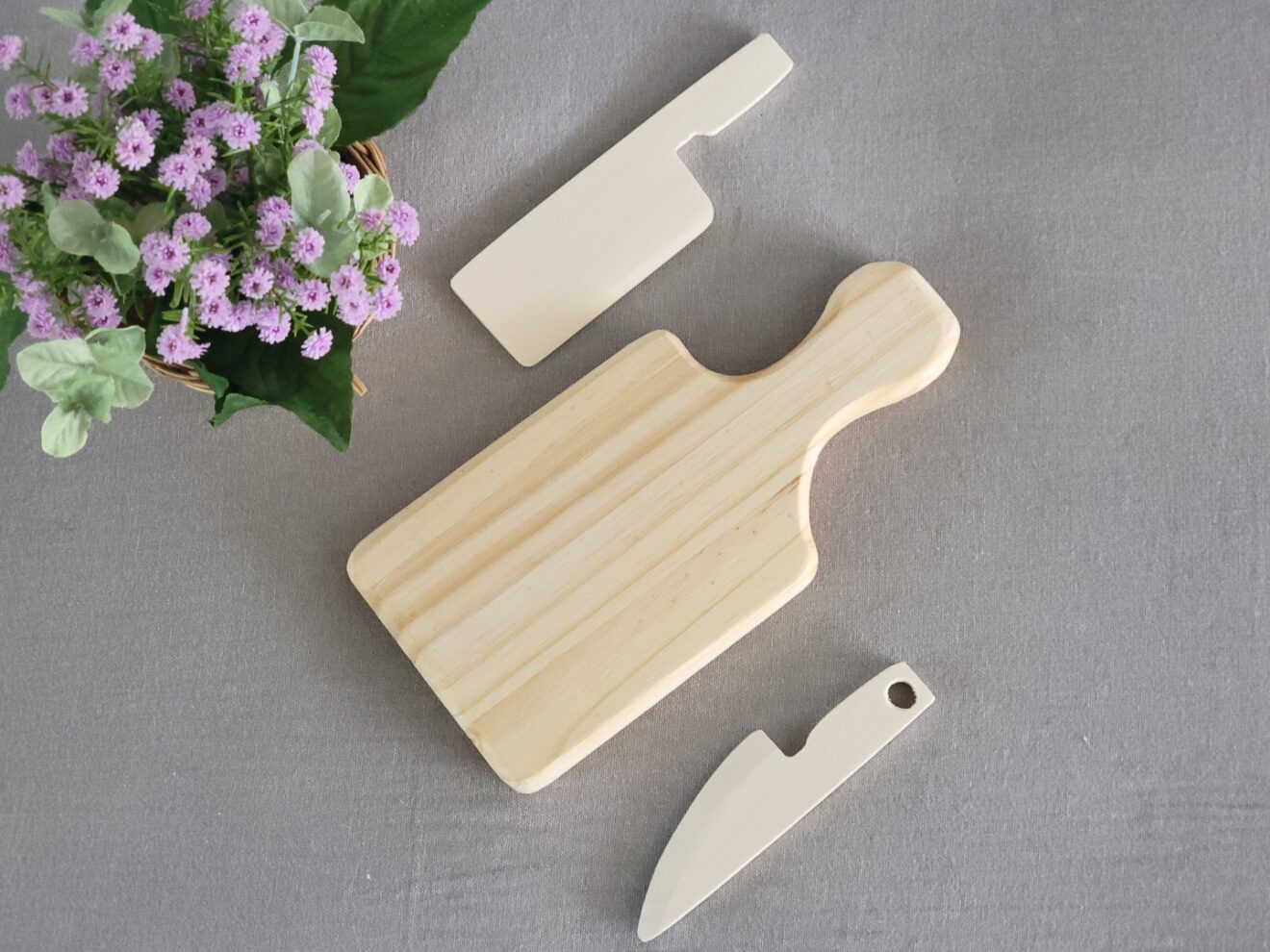 Sensory Toy – Cutting board with Knifes for Toddlers - Handcrafted ...