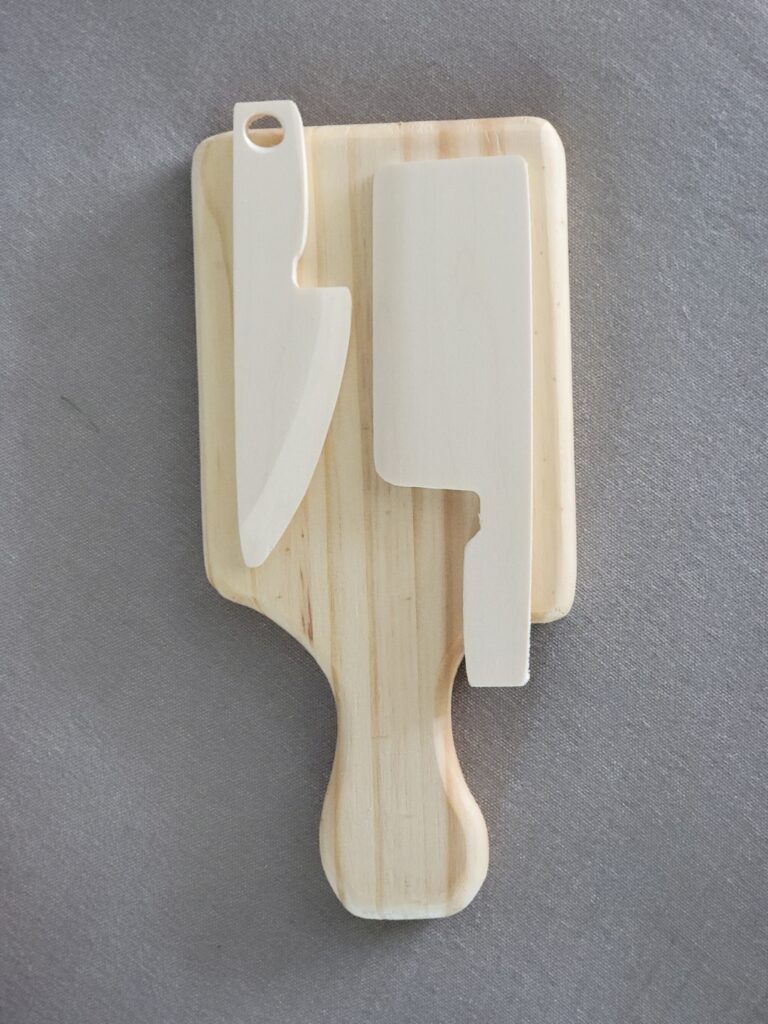 Sensory Toy – Cutting board with Knifes for Toddlers - Handcrafted ...